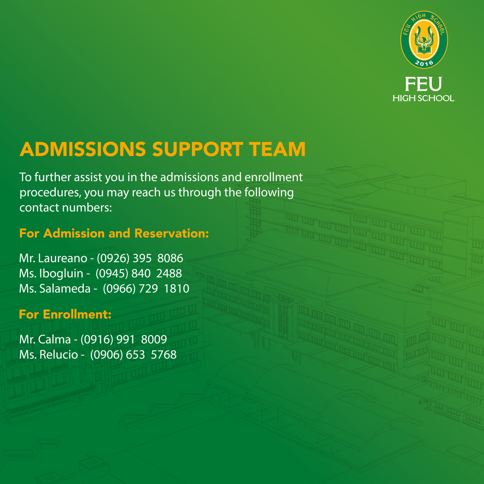 REGISTRAR’S OFFICE